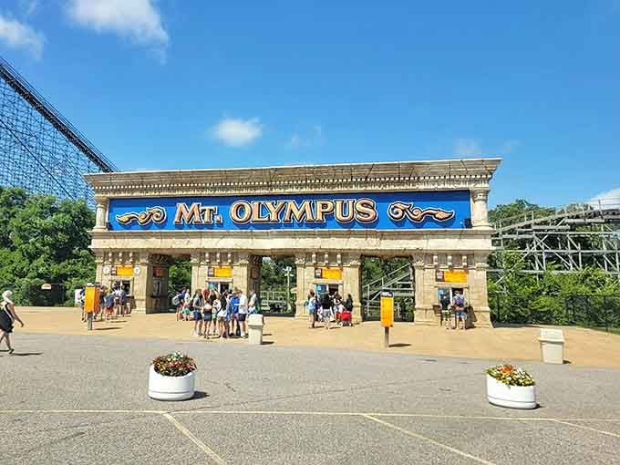 That grand entrance promises the kind of oversized fun that makes you forget about adult responsibilities entirely.