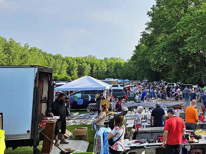 Treasure hunting season is officially open, and the crowds prove that bargain fever is highly contagious around here.