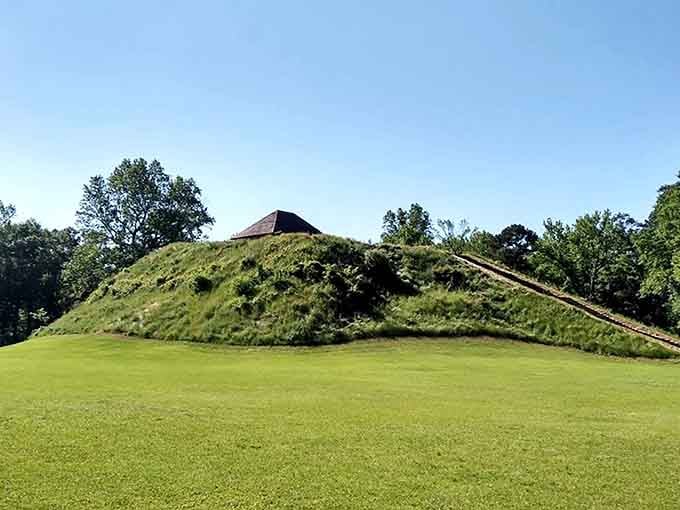 Those aren't hills, folks. They're thousand-year-old monuments to human determination and architectural genius.