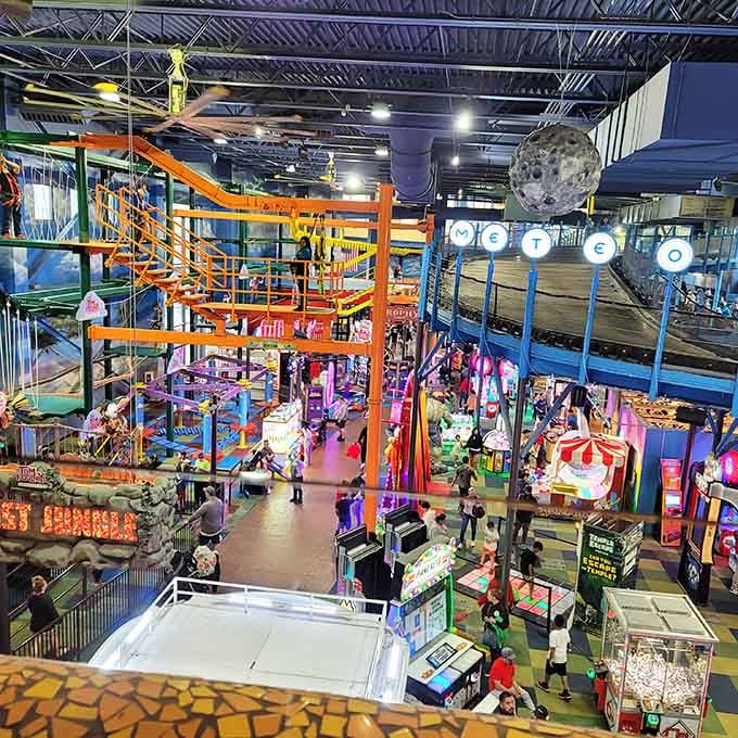 Its colorful exterior isn't just for show &ndash; it's a promise of this controlled chaos waiting inside.