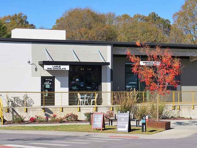 Modern elegance meets chocolate paradise in this sleek Greenville storefront that's about to change your dessert life forever.