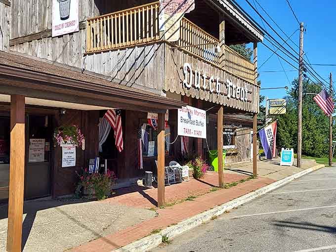 The weathered wood and welcoming porch tell you everything you need to know before you even taste the food.