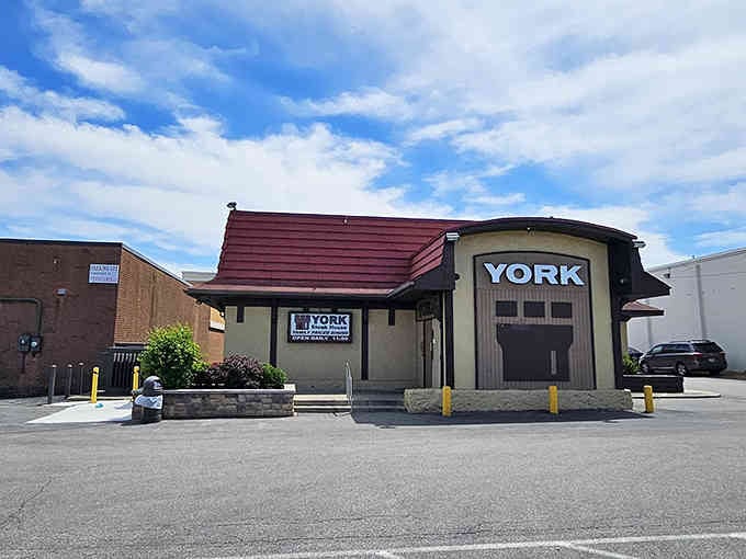 When a building looks this confident in its identity, you know the food inside backs it up.
