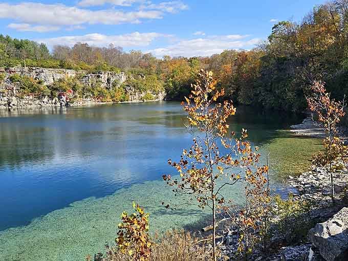 That turquoise water against autumn foliage isn't a screensaver; it's your next weekend adventure waiting to happen.