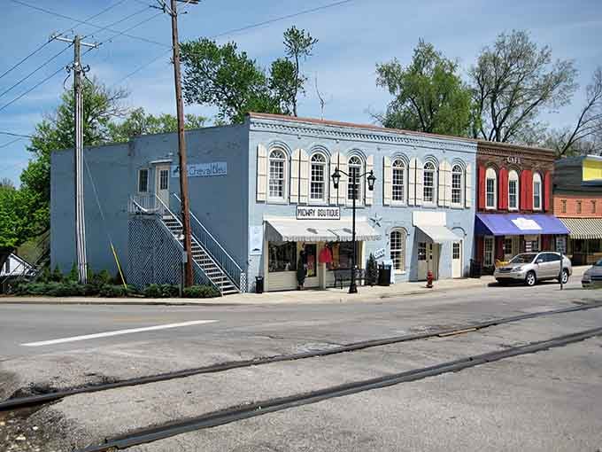 Brick buildings and colorful awnings create the kind of downtown that makes you want to park and stay awhile.