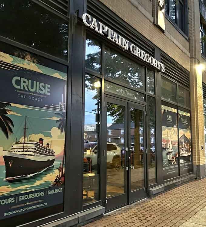 The storefront promises donuts, but inside lies a portal to somewhere far more intriguing and delicious.