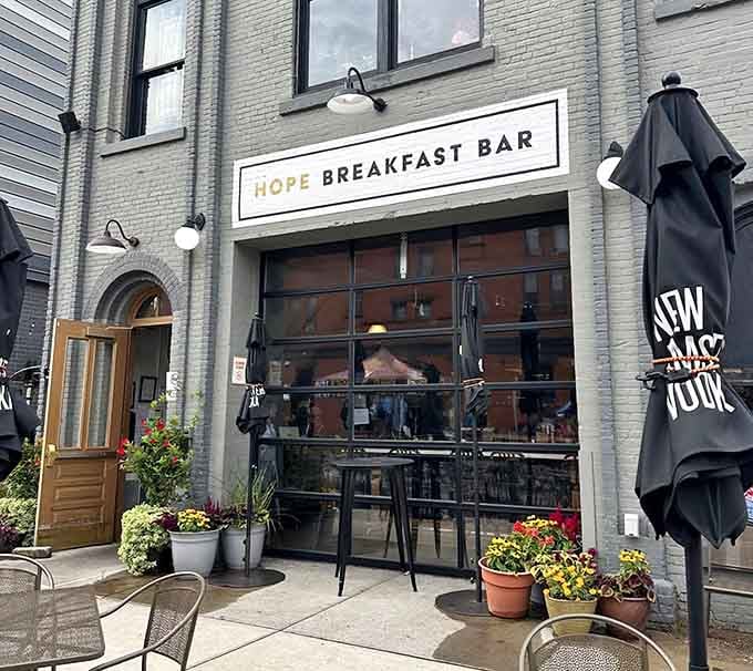 Modern industrial charm meets neighborhood warmth at this St. Paul gem where every meal supports a meaningful mission.