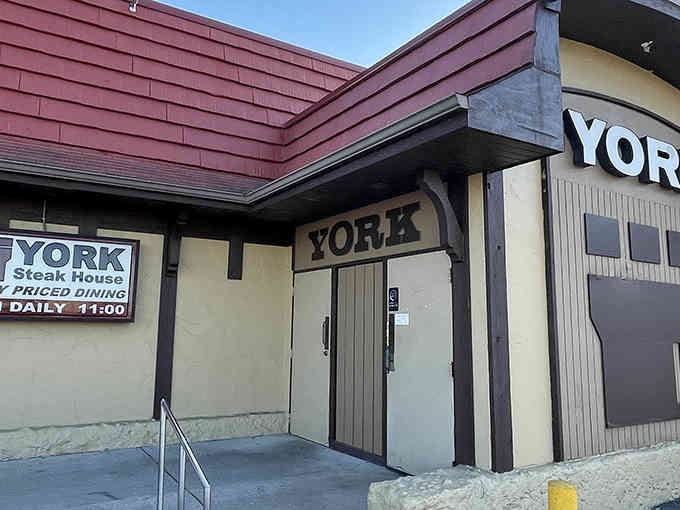 That distinctive architecture isn't trying to impress anyone, just inviting you in for a seriously good meal.
