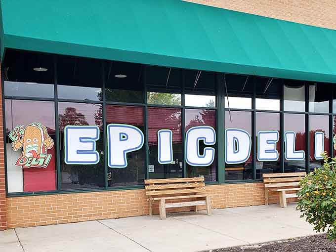 That storefront isn't whispering its concept; it's shouting it with cartoon characters and bold letters that promise fun inside.