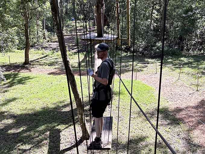 That moment between platforms when you're suspended in the trees, fully harnessed and completely alive, beats any gym membership hands down.