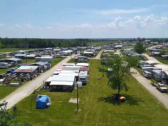 Rows of vendor booths stretch toward the horizon like a treasure hunter's promised land waiting to be explored.