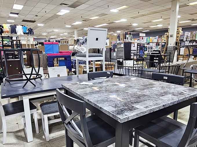 Furniture as far as the eye can see, ready to transform your dining room without transforming your bank account.