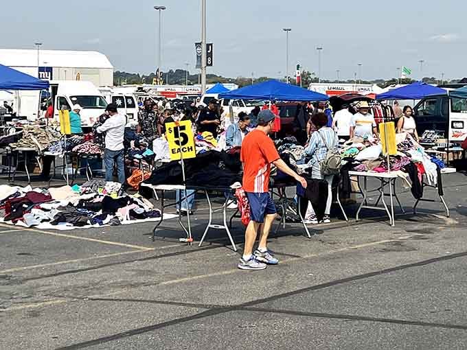 Treasure hunting at its finest, where one person's "$5" sign is another person's shopping victory dance.