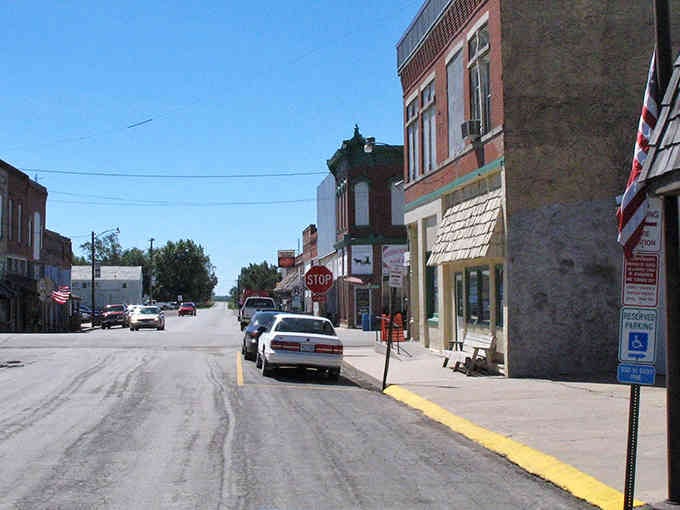 Main Street Jamesport looks like someone hit pause on 1950, and honestly, nobody's complaining about it.