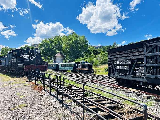 Those vintage locomotives lined up against Colorado's blue sky prove some things just get better with age.