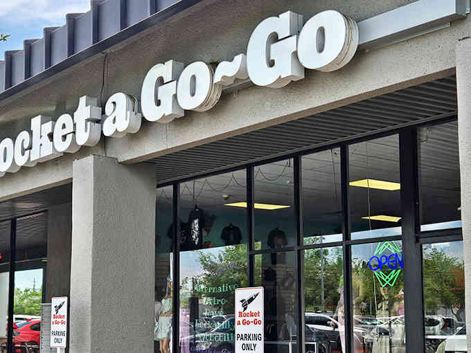 The storefront that promises adventure and delivers on every square foot of retail therapy inside.