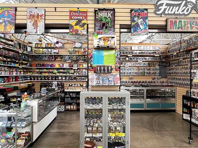 Wall-to-wall collectibles that would make any pop culture enthusiast's heart skip a beat or three.