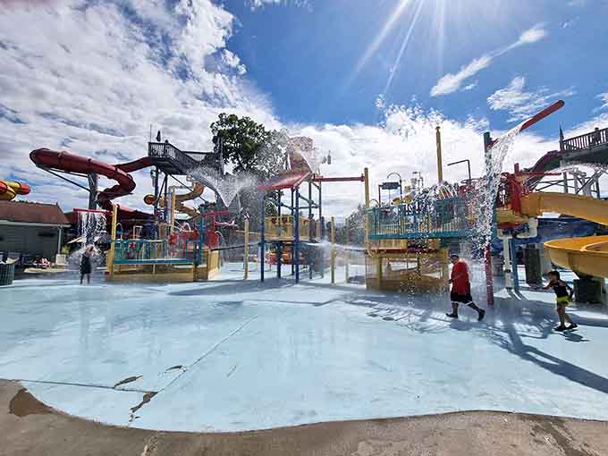 Multiple levels of aquatic mayhem await, because apparently one level of getting soaked wasn't quite enough.