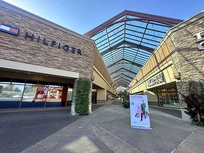 Those soaring glass ceilings let natural light guide you toward retail therapy that actually makes financial sense for once.