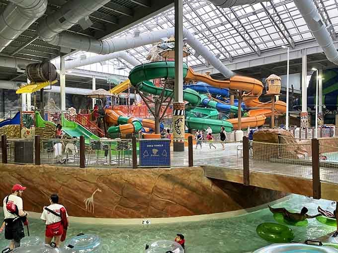 When Mother Nature refuses to cooperate, Pennsylvania built its own tropical paradise under a very impressive roof.