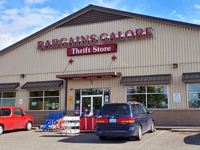 That warehouse-sized promise of treasure hunting awaits behind those doors, where yesterday's castoffs become today's perfect finds.