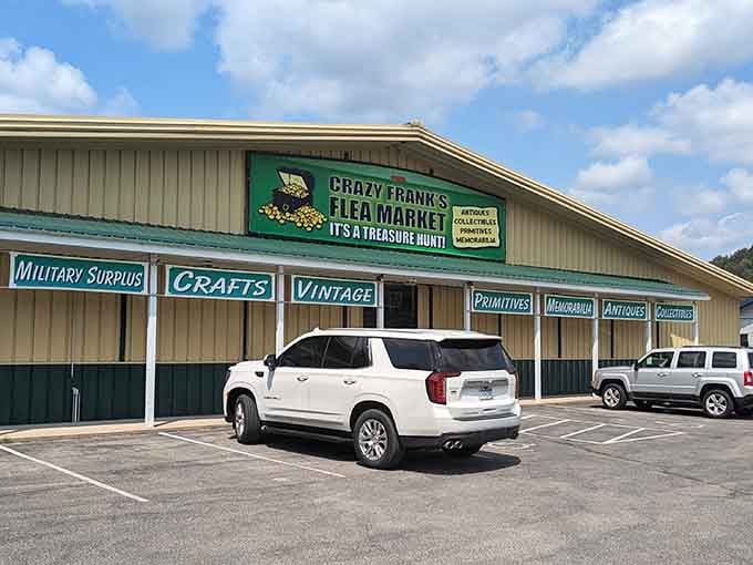 That green awning isn't just decoration, it's your beacon to bargain paradise in southwest Wisconsin.
