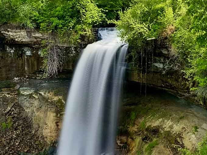 That silky curtain of water dropping 53 feet proves Minnesota doesn't need mountains to show off spectacularly.