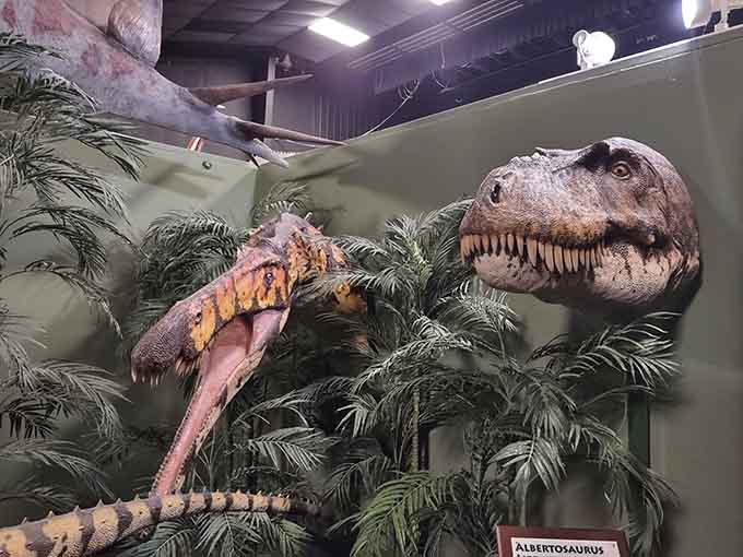  When an Albertosaurus gets this close, you realize museum exhibits have come a long way since dusty bones.