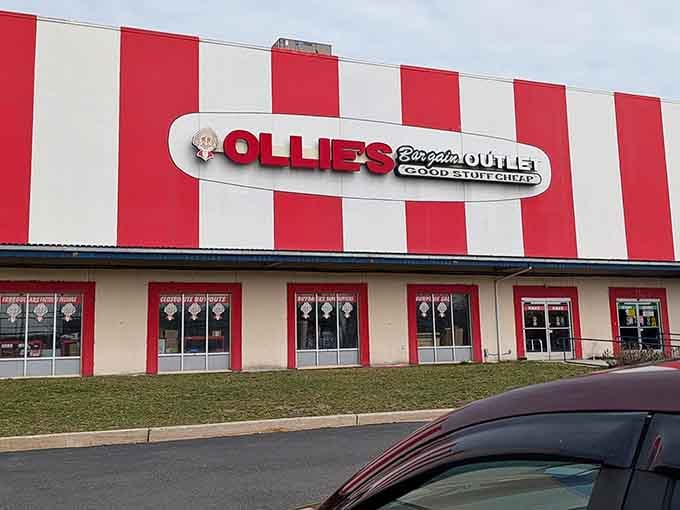 Those iconic red and white stripes aren't just for show; they're your beacon to bargain paradise in Cherry Hill.