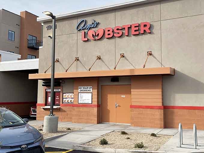 That bold red "LOBSTER" sign isn't subtle, and honestly, why should it be when you're serving the good stuff?