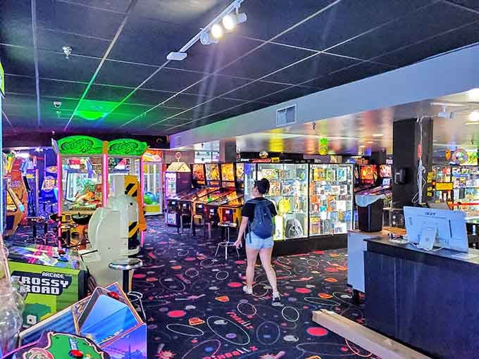 The entrance beckons with promises of joystick joy and the kind of fun your smartphone can't deliver.