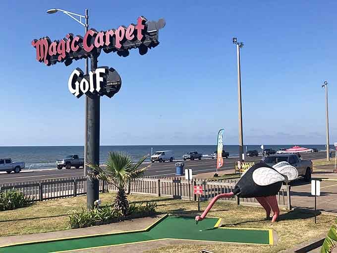 That vintage sign isn't just marking a mini golf course, it's announcing where family memories get made.