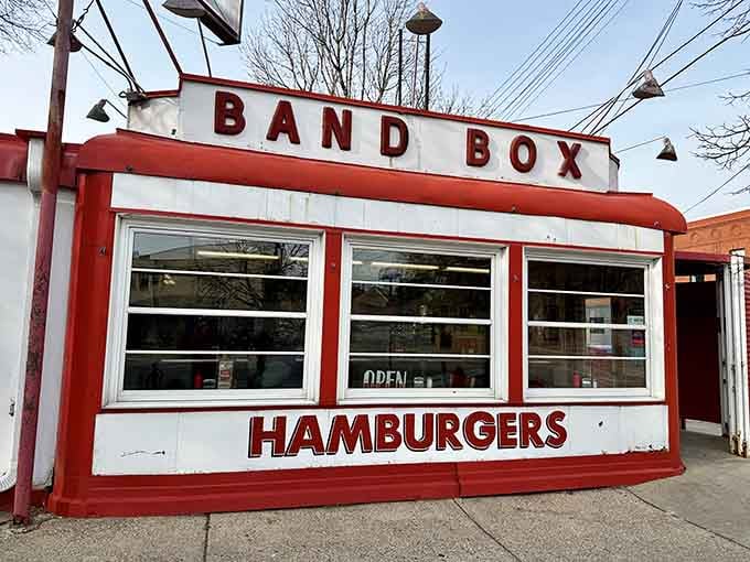 That red-and-white exterior isn't just paint&mdash;it's a beacon calling hungry souls home to breakfast and burgers.
