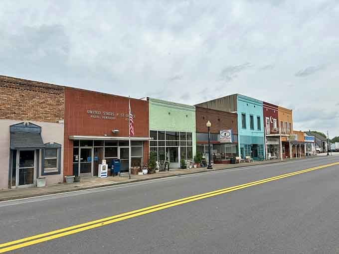 Those colorful storefronts aren't just pretty faces; they're treasure chests waiting to spill their vintage secrets all over you.