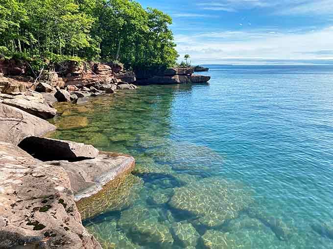 When water looks this crystalline and inviting, you'll understand why Lake Superior earned its superlative name.