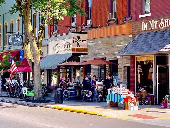 When your downtown looks this good, even the storefronts seem to be showing off a little bit.
