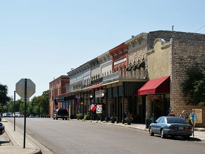 Walking Granbury's historic square feels like stepping onto a movie set where the buildings are real and rent is actually affordable.