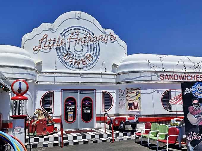Little Anthony's Diner stands proud as a beacon of retro Americana in the heart of Tucson.