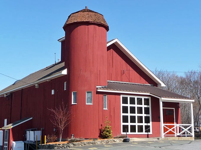 That classic red barn exterior isn't just for show; it's been welcoming hungry diners since before your great-grandparents were born.