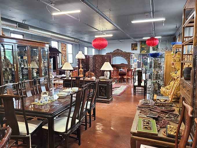 Those carved wooden screens aren't just room dividers; they're conversation starters with a century of stories attached.