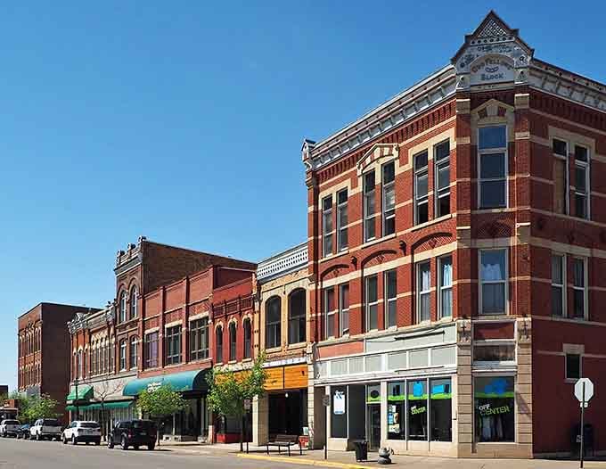 Downtown Winona looks like someone preserved an entire Victorian-era main street just for your Instagram feed.