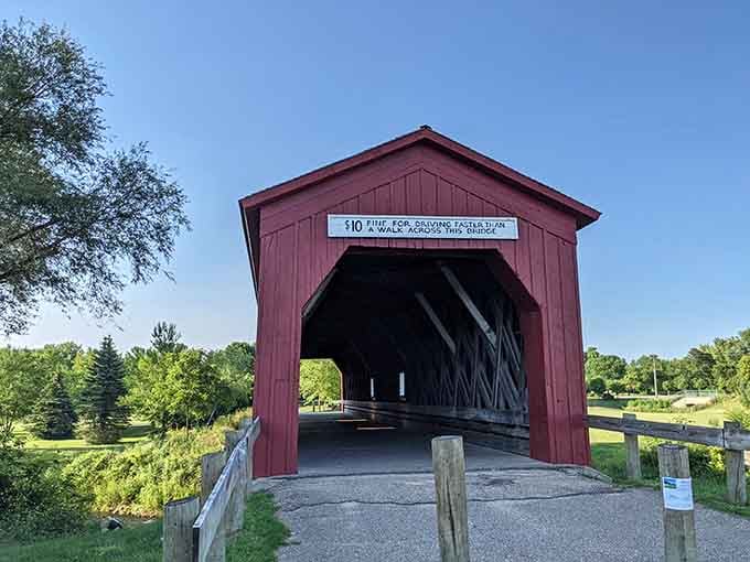 Minnesota's last standing covered bridge proves that sometimes the best things really are worth preserving forever.