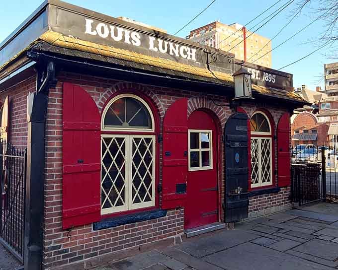 That brick facade and those red shutters have been welcoming burger pilgrims since before your grandparents' first date.