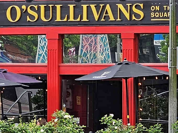 Those vibrant neon signs in the windows promise the kind of welcoming glow that turns strangers into regulars faster than Guinness settles.