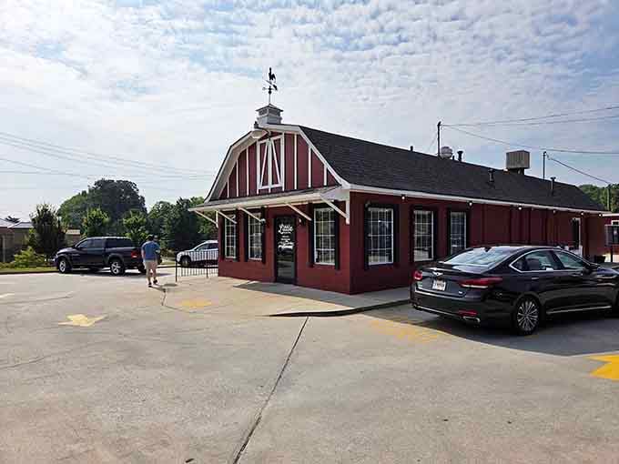 When a building this adorable shows up in your neighborhood, you know something special is happening behind that barn door.