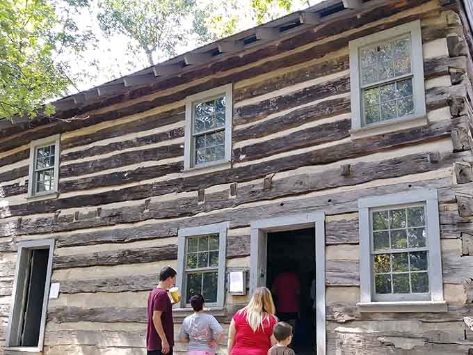 These weathered logs have stories to tell, and thankfully none involve dial-up internet or reality television.