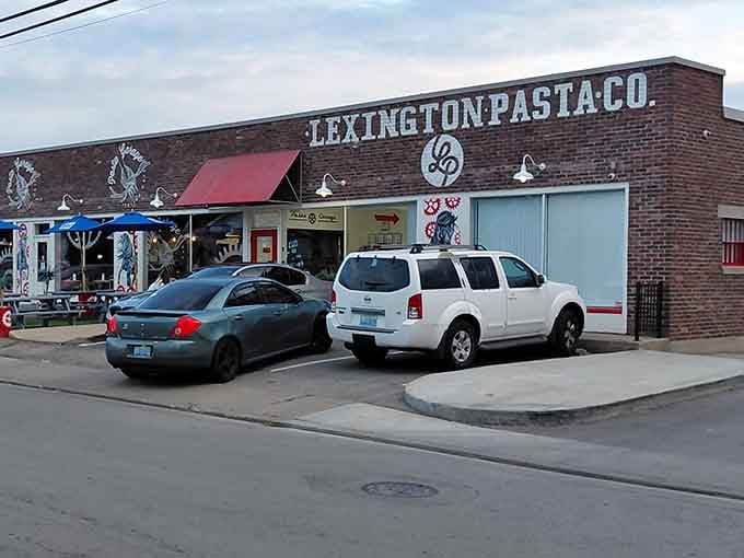 From the outside, you'd never guess this former garage now serves some of Kentucky's finest pasta dishes.