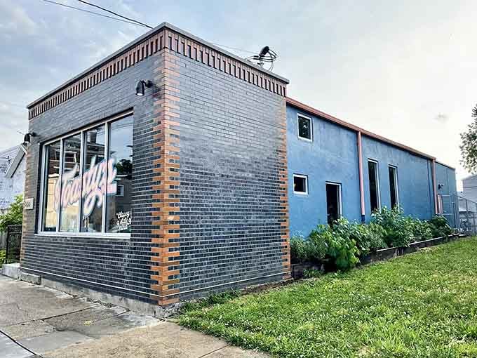 That blue and copper-toned exterior isn't trying to impress anyone, which is exactly why it does.