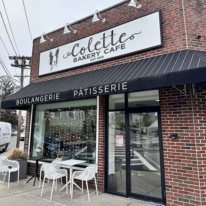The awning says "Boulangerie Patisserie" and your heart says "yes, please, all of it, right now."