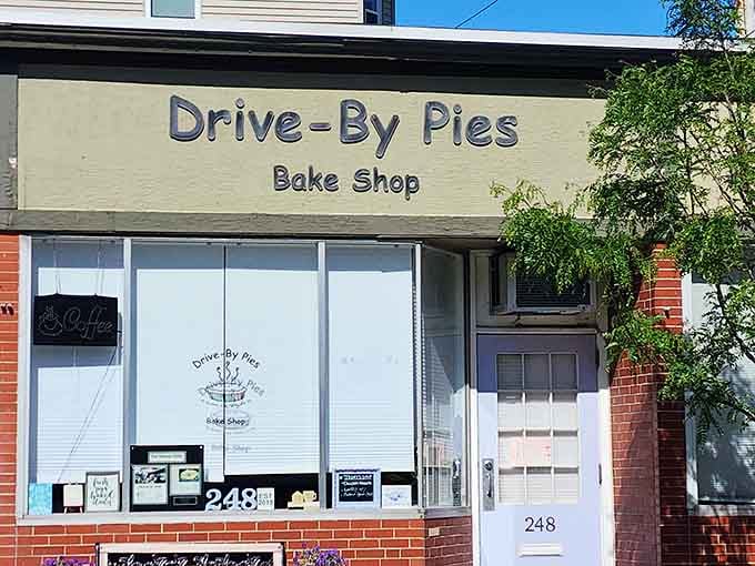 That charming storefront at 248 is your gateway to pie paradise in Brookline, Massachusetts.
